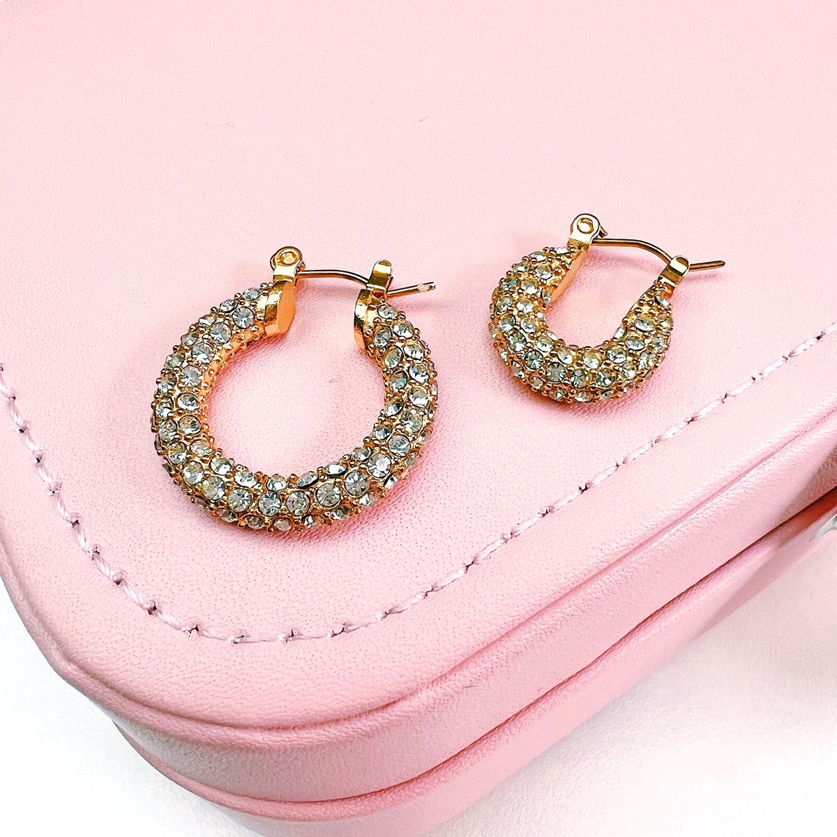 Stormi hoops large white – Rosies | online jewelry